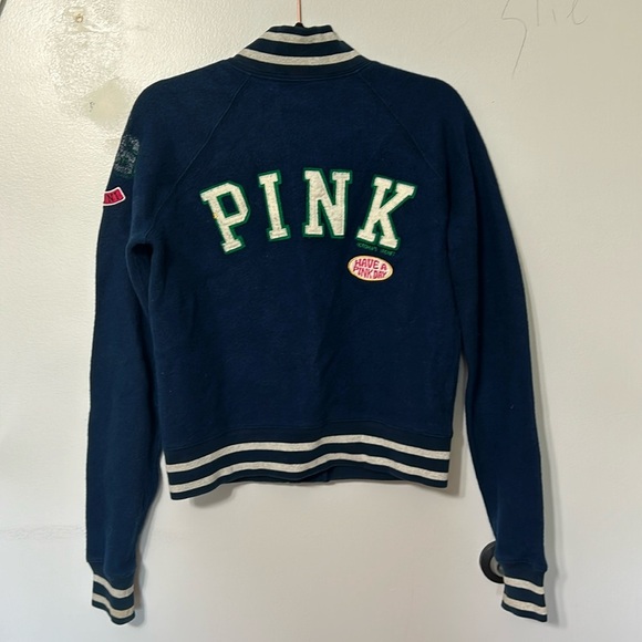 PINK Victoria's Secret | Jackets & Coats | Vtg Victorias Secret Pink Varsity Baseball Bomber ...
